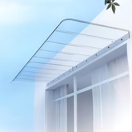 Invisible Polycarbonate Window Awning - Durable DIY Canopy